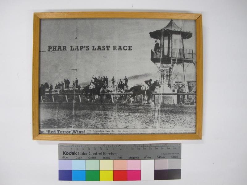 Photograph; Phar Lap winning the Agua Caliente Handicap - Australian ...