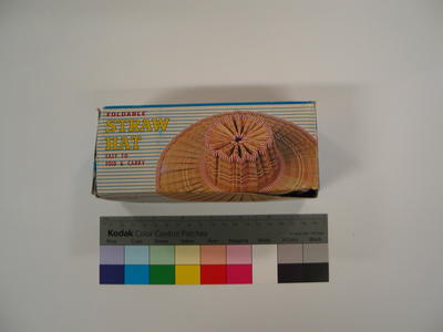 Hat; Foldable Straw - Australian Racing Museum