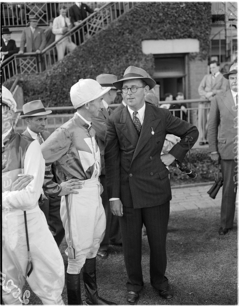 Negative; D M Bradfield and George Moore - Australian Racing Museum