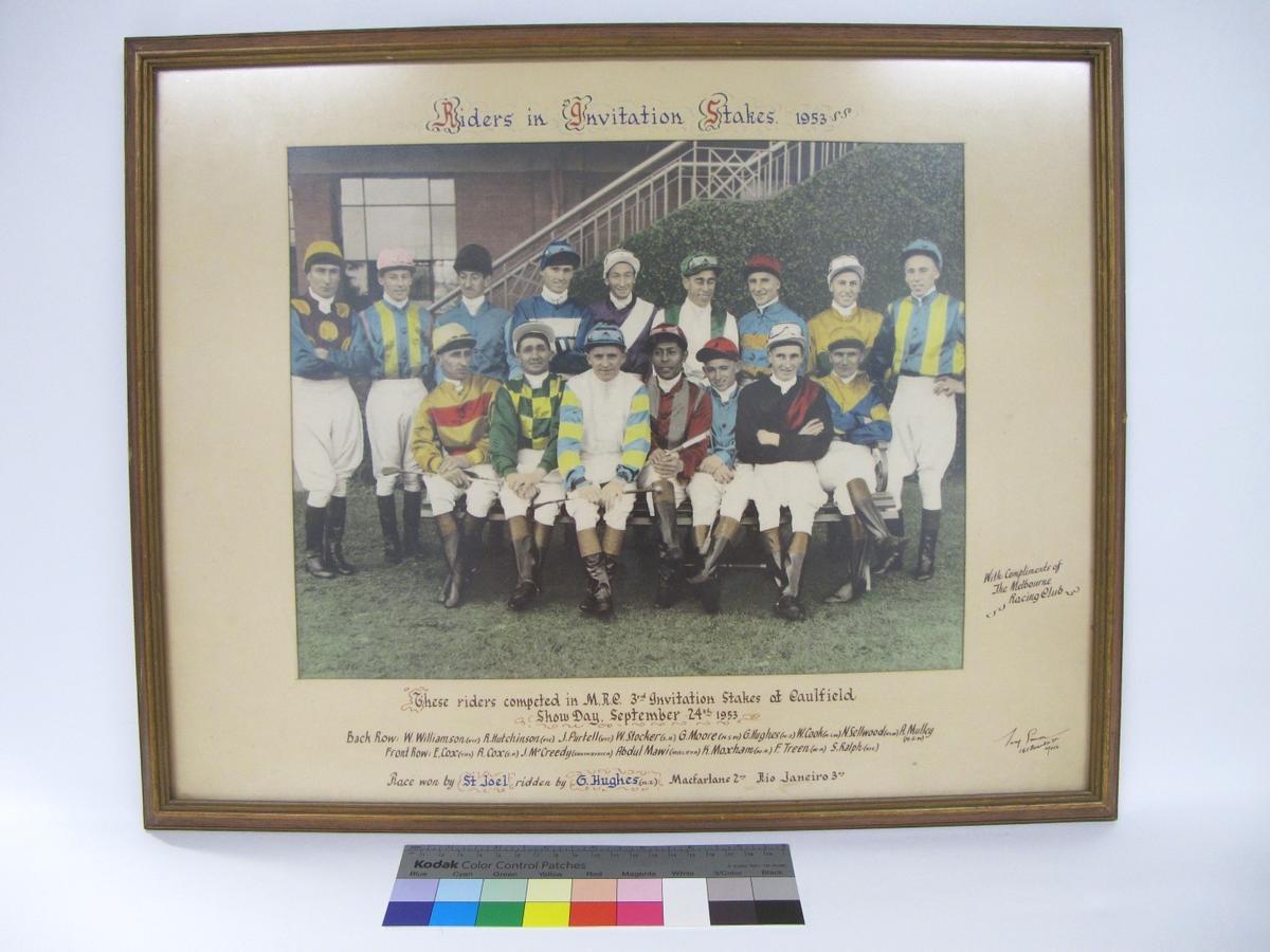 Photograph; Jockeys, Invitation Stakes, Caulfield, 1953 - Australian ...