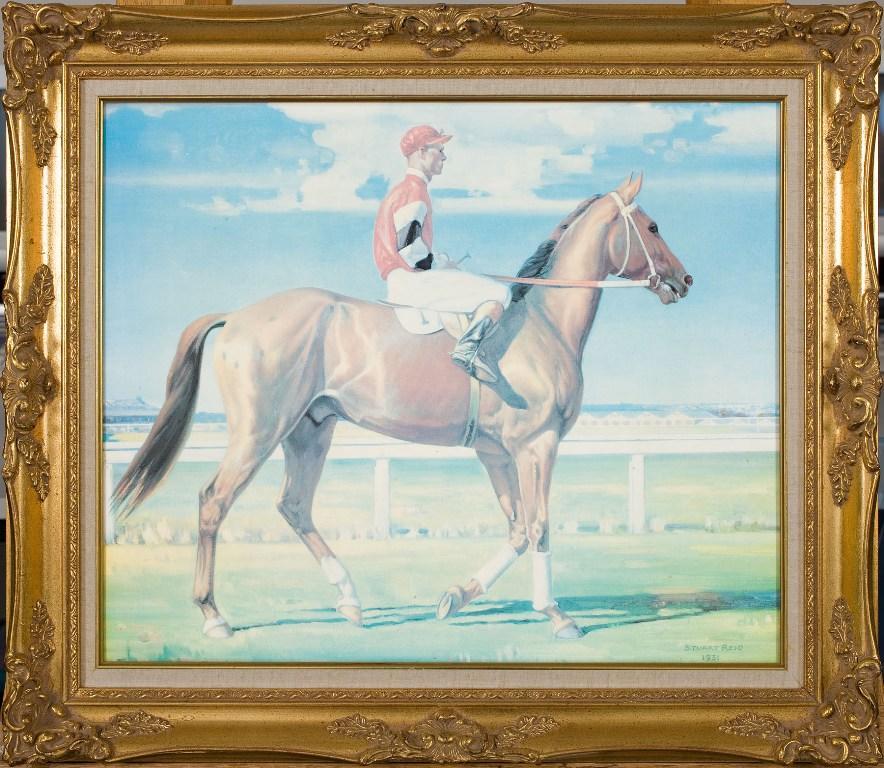 Print; Phar Lap and Jim Pike - Australian Racing Museum