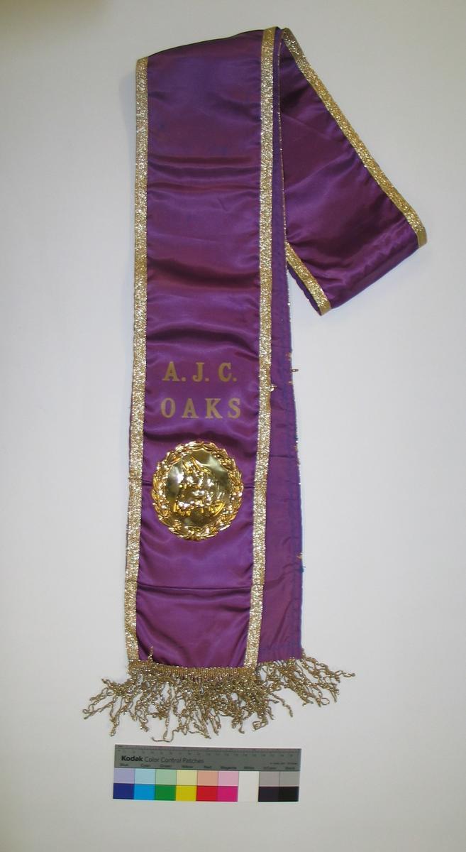 Sash; AJC Oaks - Australian Racing Museum