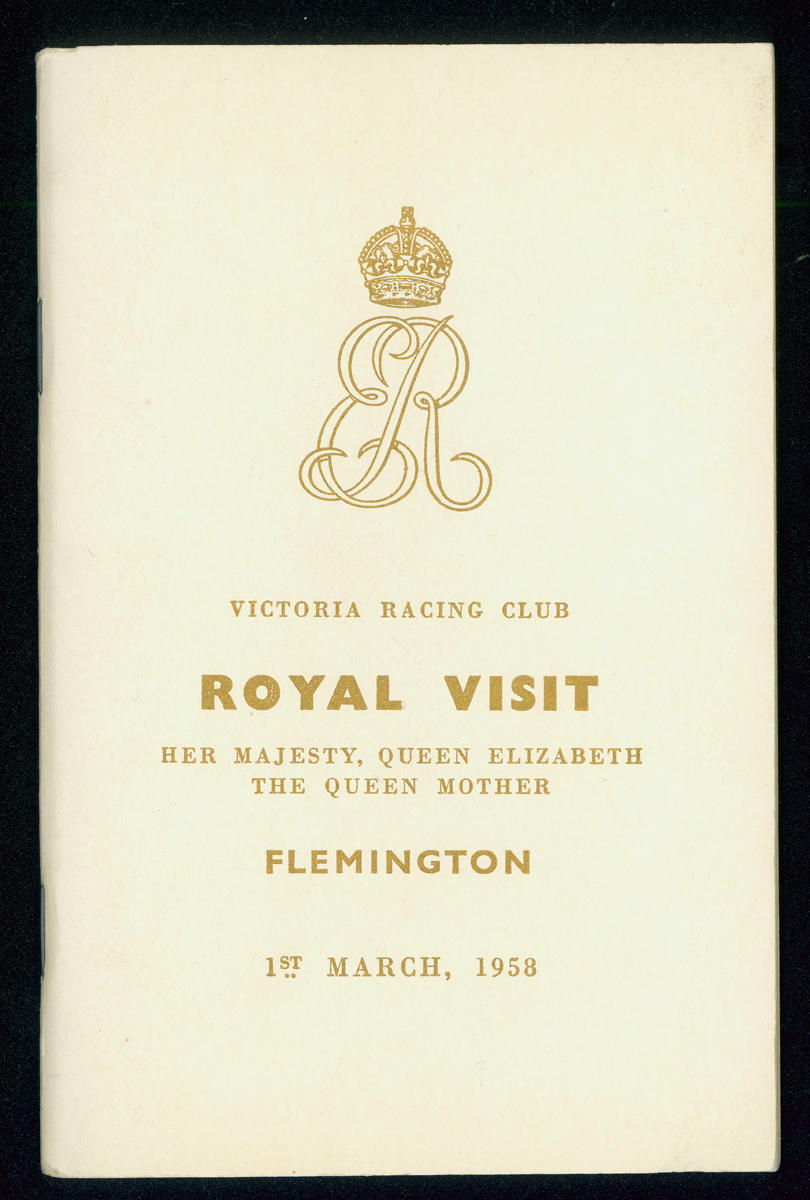 Racebook; VRC Royal Visit 1 March 1958 - Australian Racing Museum