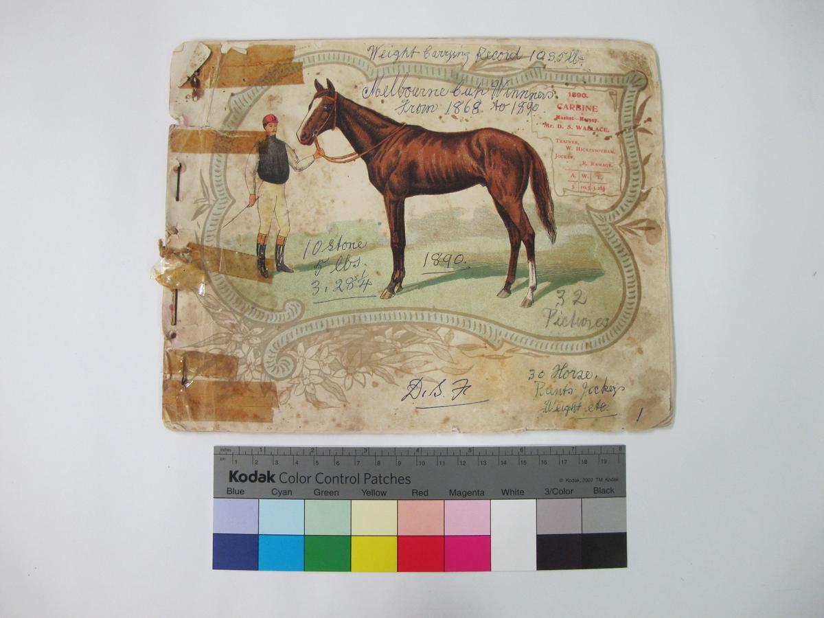 Album (Lithographs); Melbourne Cup Winners 1861 - 1898 - Australian ...